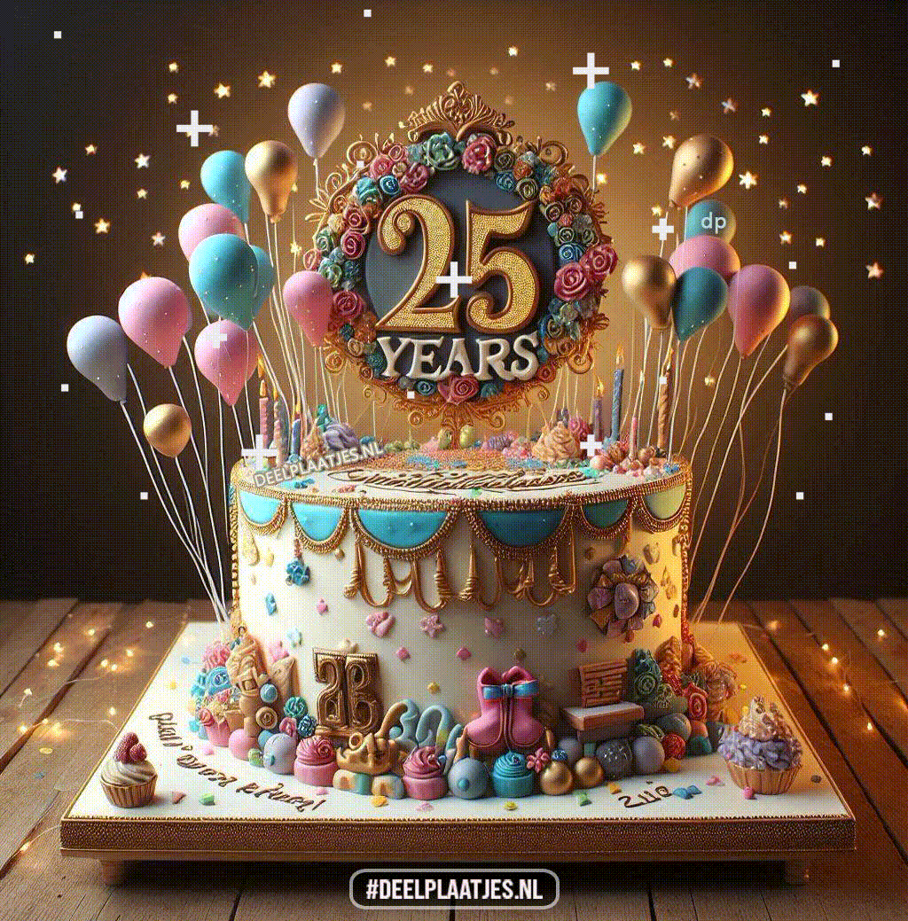 GIF image 25 years what a milestone - share pictures via WhatsApp or ...