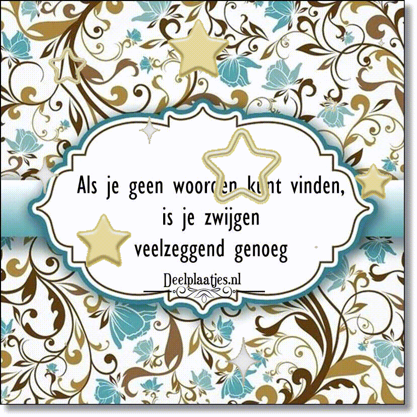 Gifplaatje Als je geen woorden kunt vinden - plaatjes delen met WhatsApp of social media