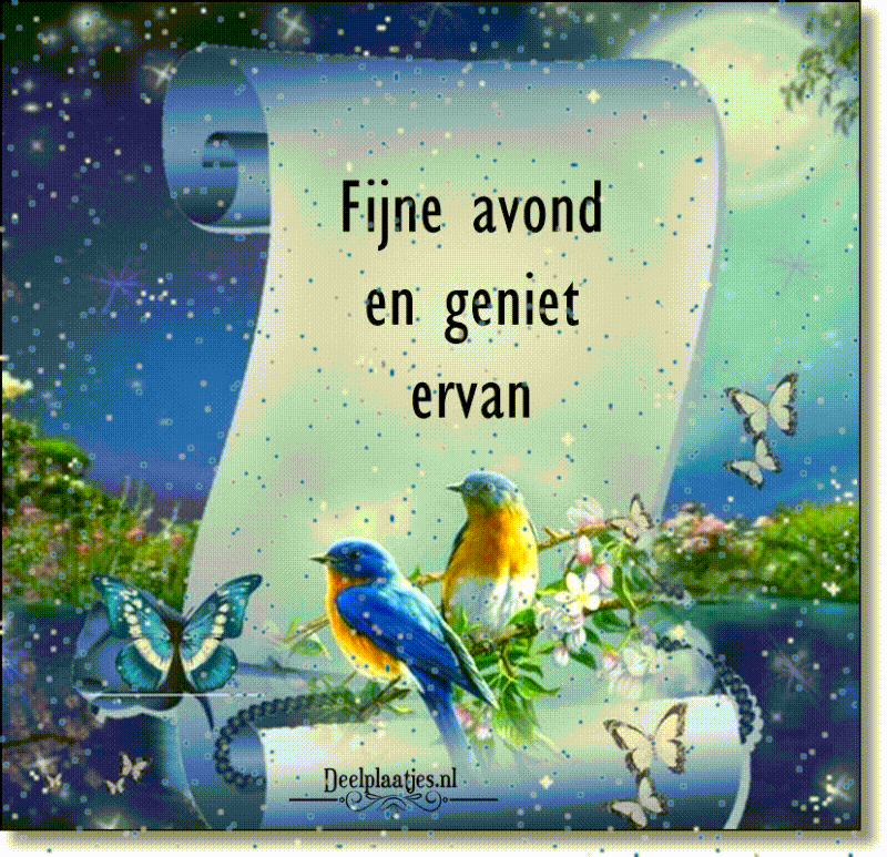 Gifplaatje Fijne avond 81 - plaatjes delen met WhatsApp of social media