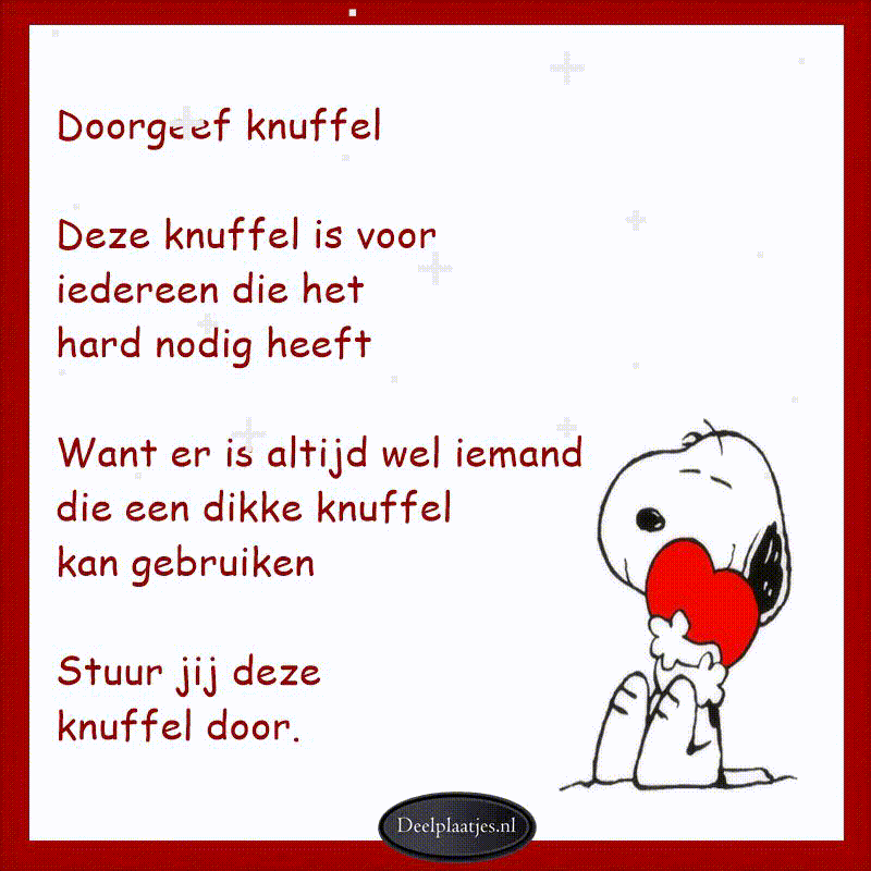 Gifplaatje Doorgeefknuffel - Delen via WhatsApp