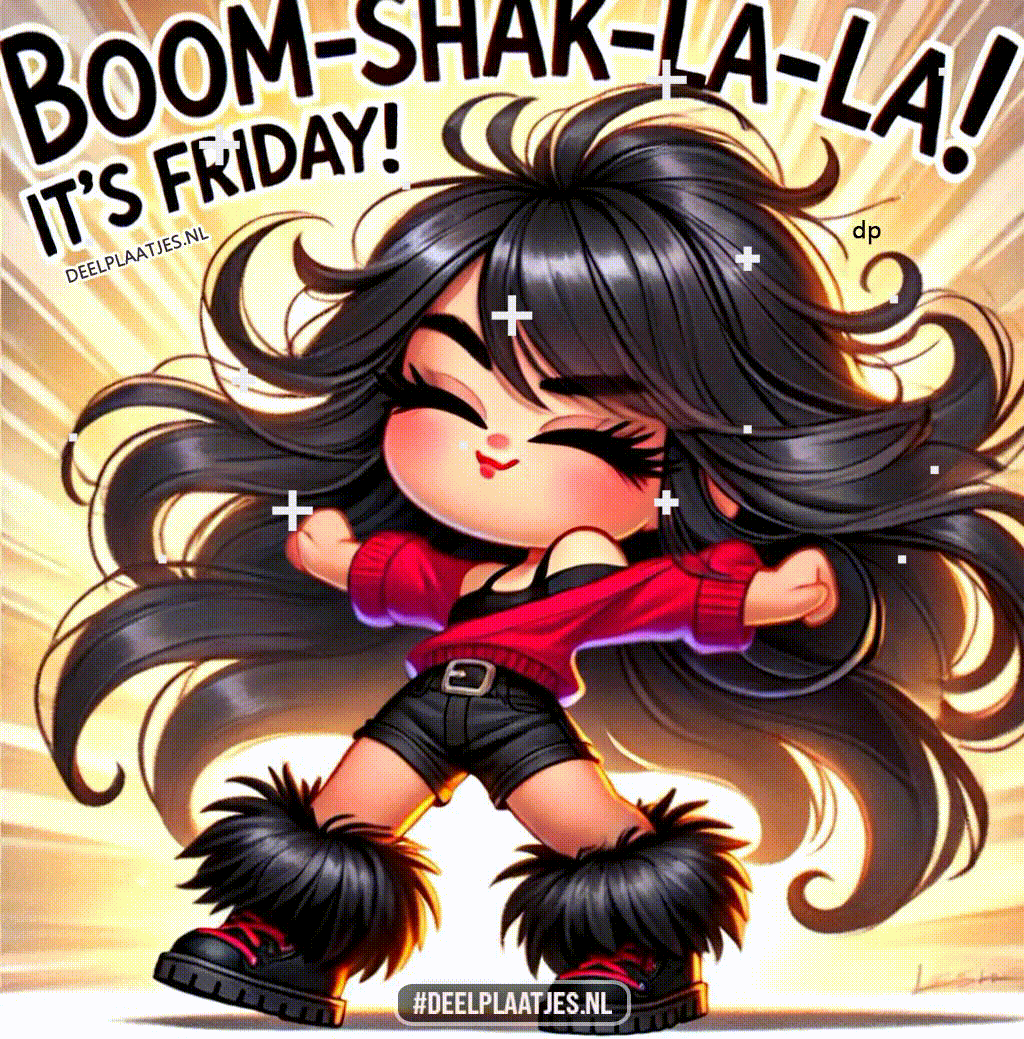 Gifplaatje Boom shak la la its friday - plaatjes delen met WhatsApp of ...