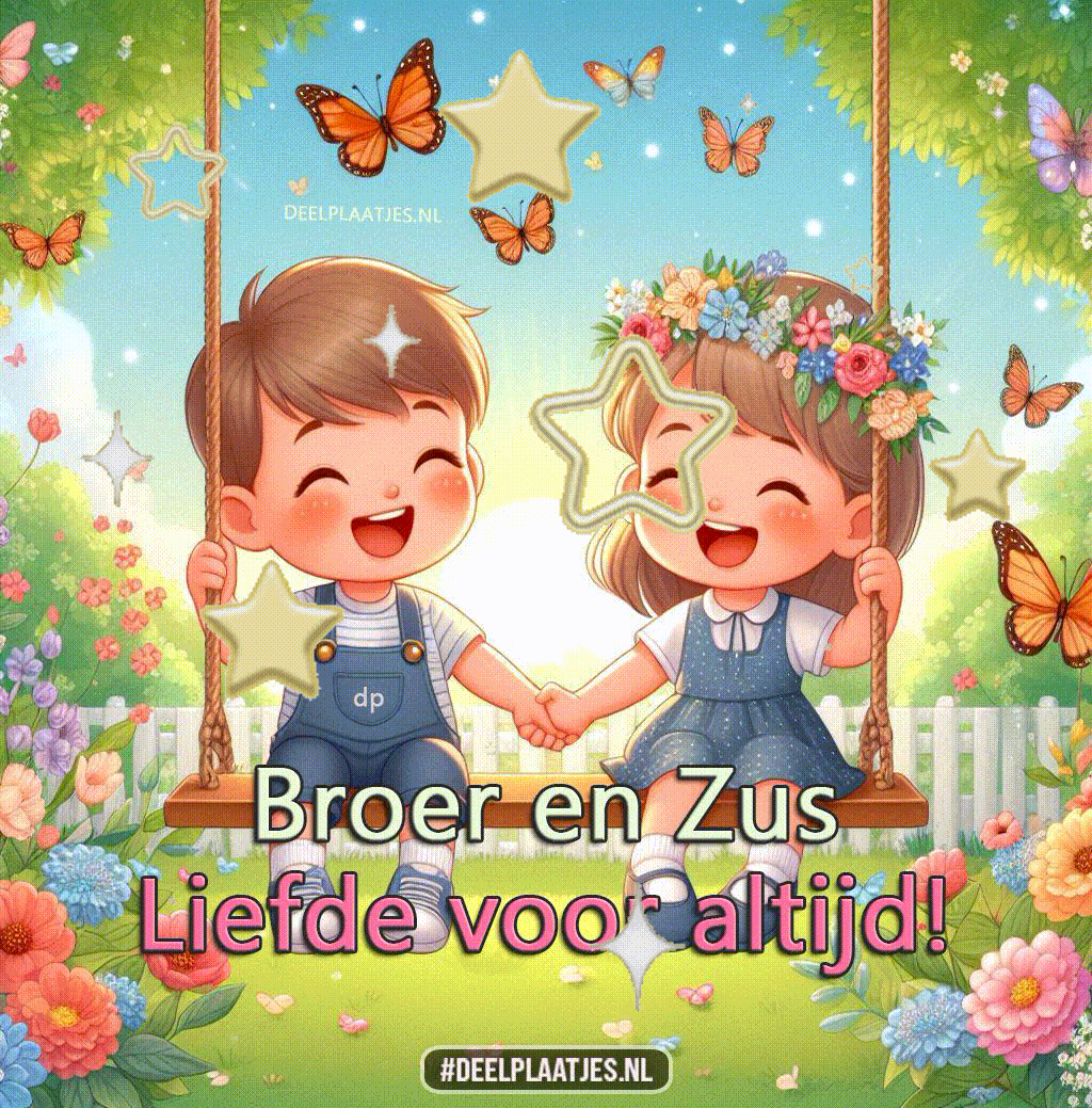 Gifplaatje Broer en zus liefde - plaatjes delen met WhatsApp of social ...