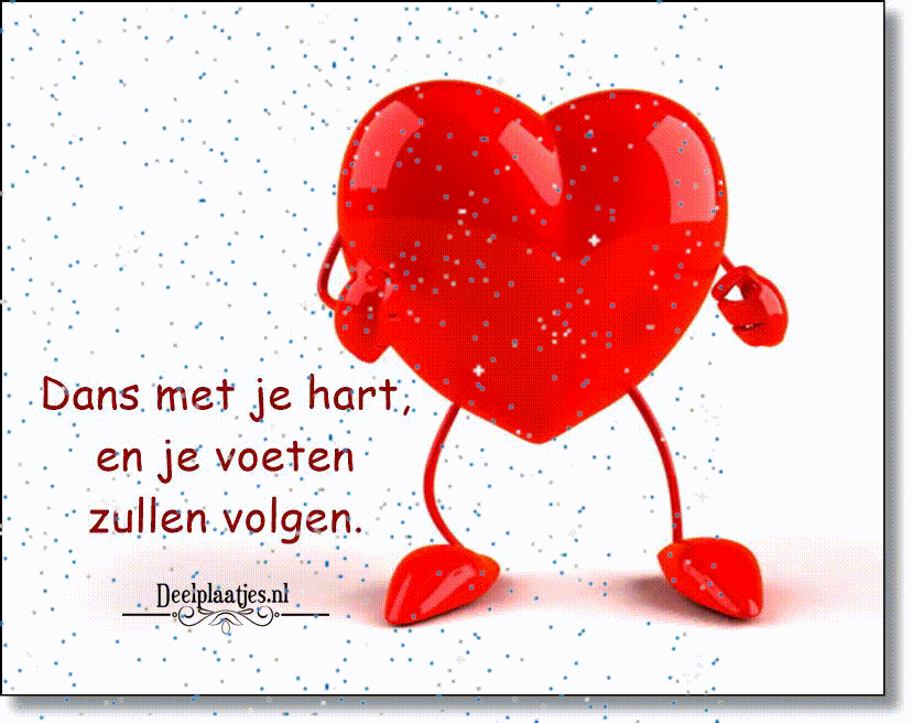 Gifplaatje Dans met je hart - plaatjes delen met Whatsapp of social media