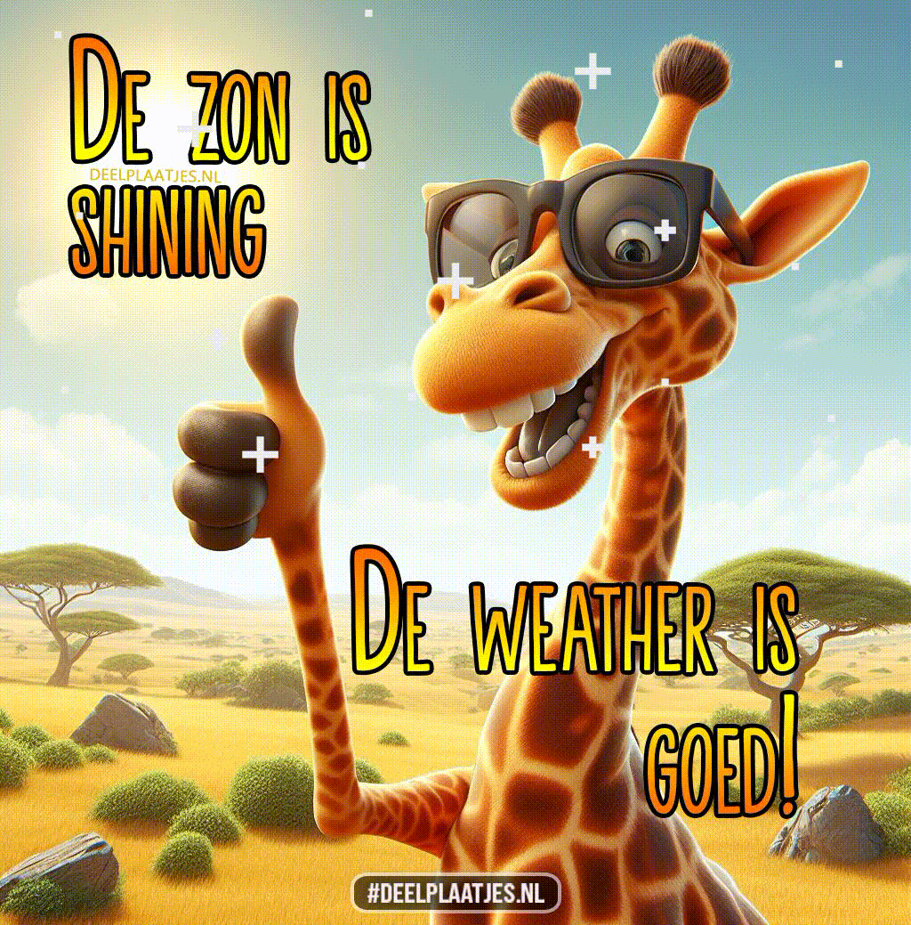 GIF image The weather is good - share pictures via WhatsApp or social media