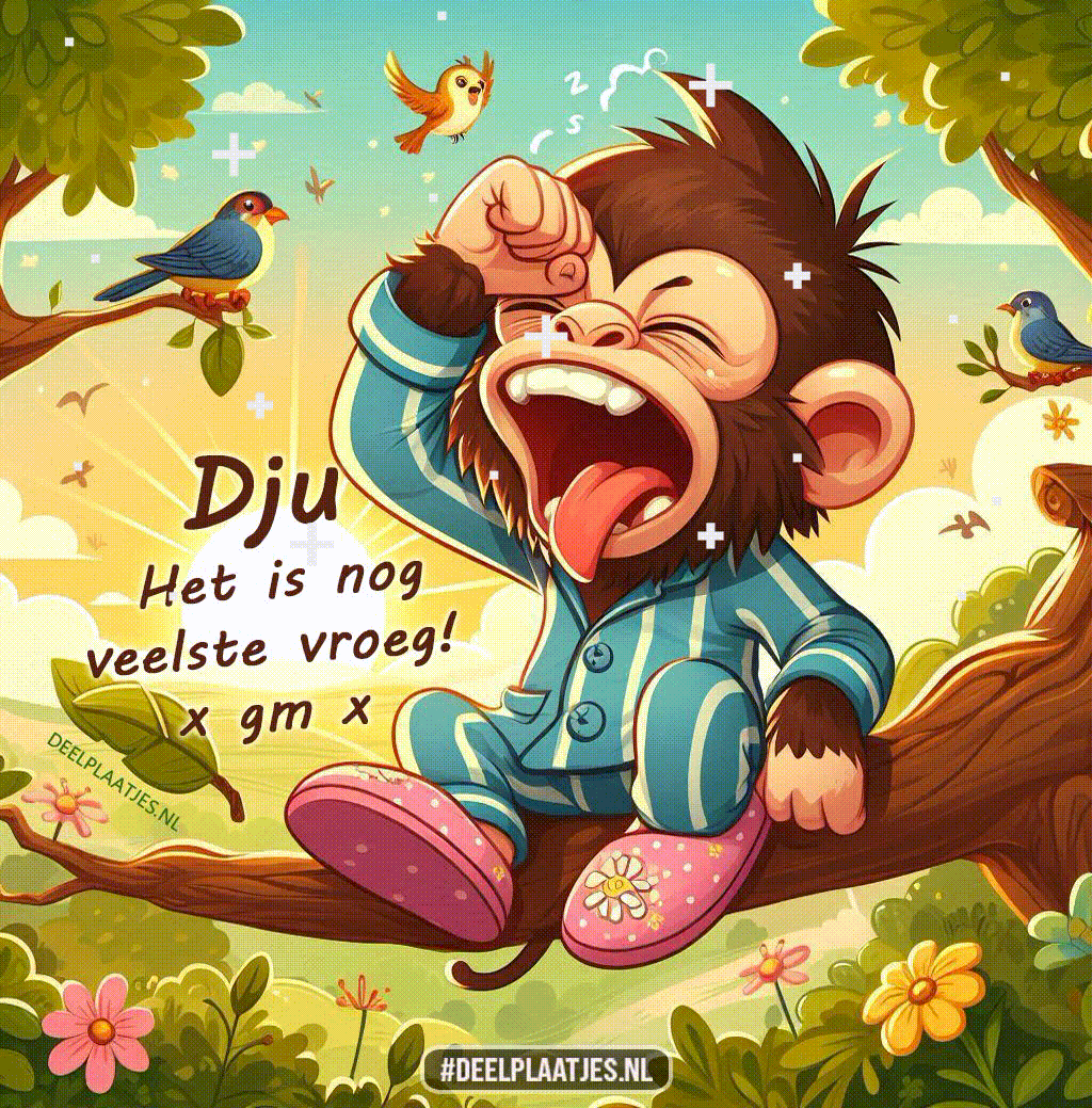 Gifplaatje Dju veelste vroeg - plaatjes delen met Whatsapp of social media