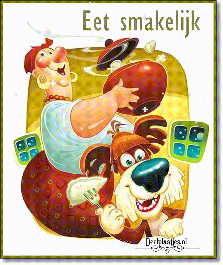 Gifplaatje Eet smakelijk geniet samen van de maaltijd - plaatjes delen ...