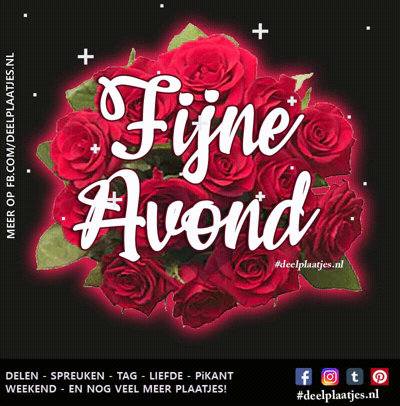 Gifplaatje Fijne avond 4 - plaatjes delen met WhatsApp of social media