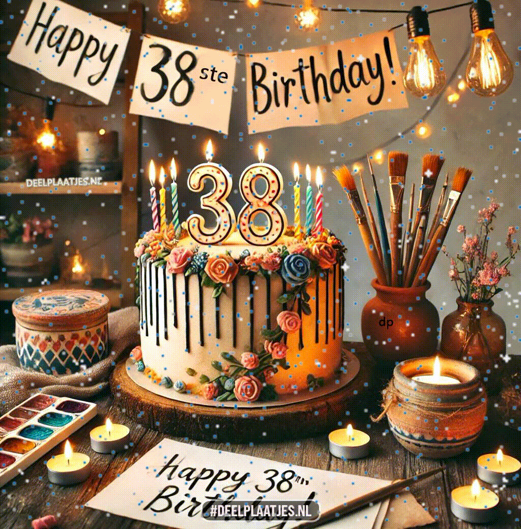 GIF image Congratulations 38th birthday - share pictures via WhatsApp ...