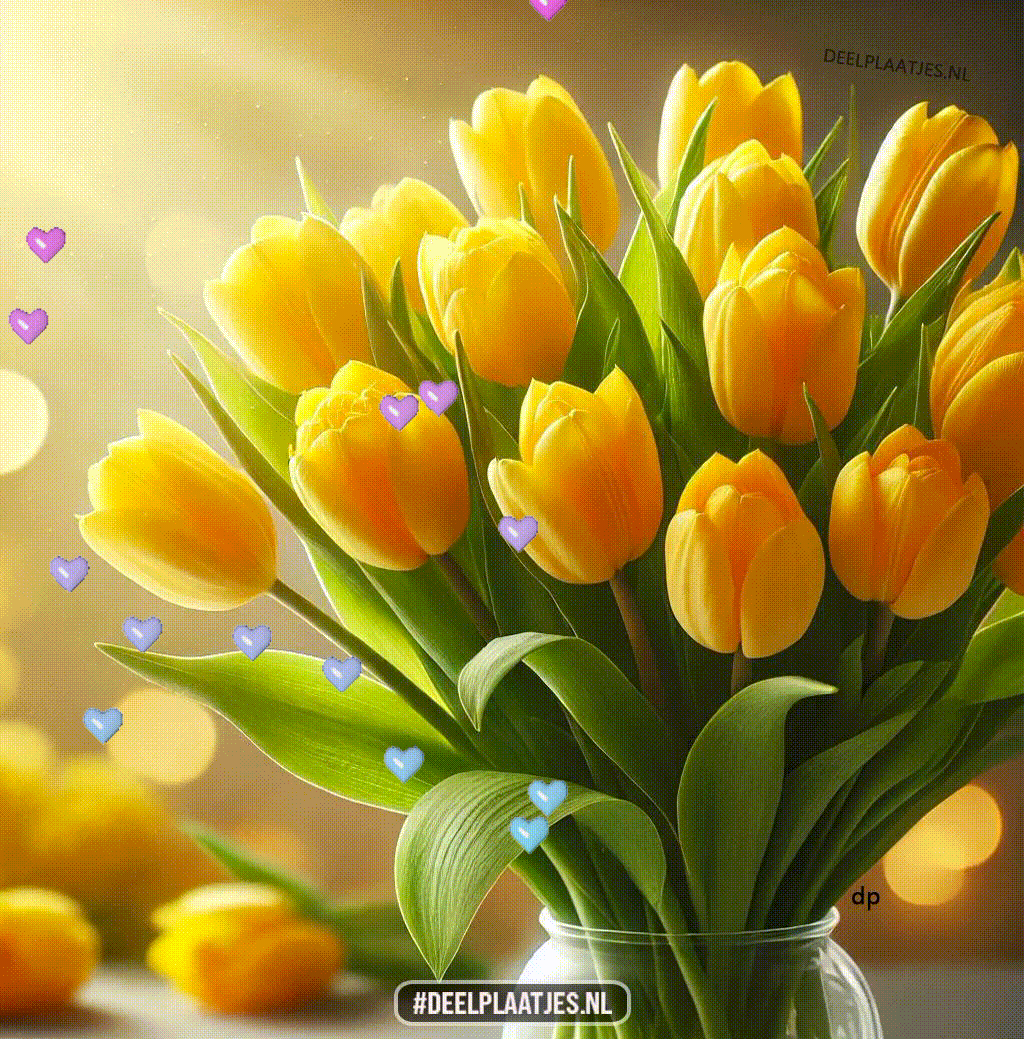 GIF-Bild Gelbe tulpen - Bilder kostenlos über WhatsApp oder soziale ...