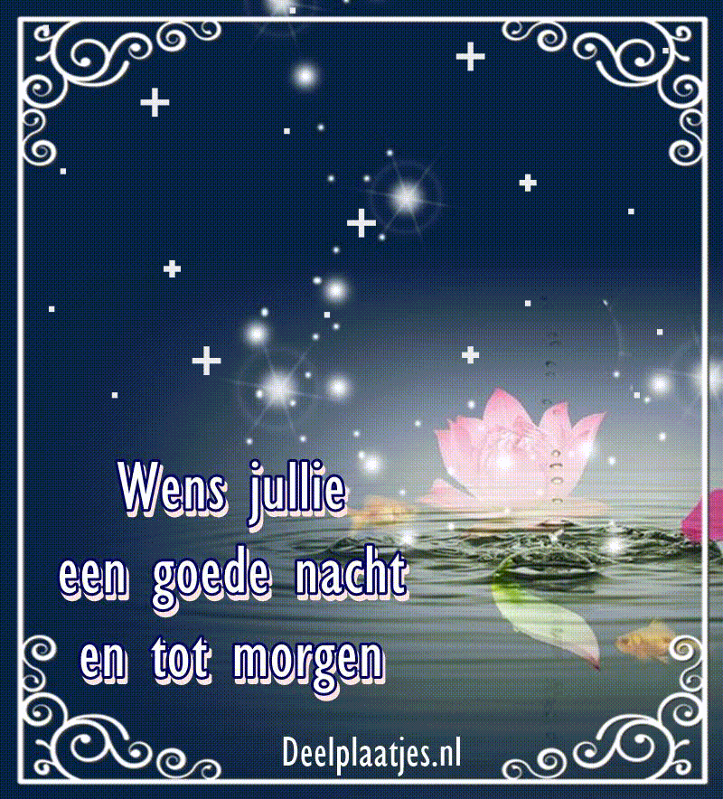 Gifplaatje Goede nacht tot morgen - plaatjes delen met WhatsApp of ...