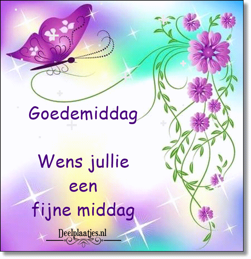 Gifplaatje Goedemiddag fijne middag - plaatjes delen met Whatsapp of ...