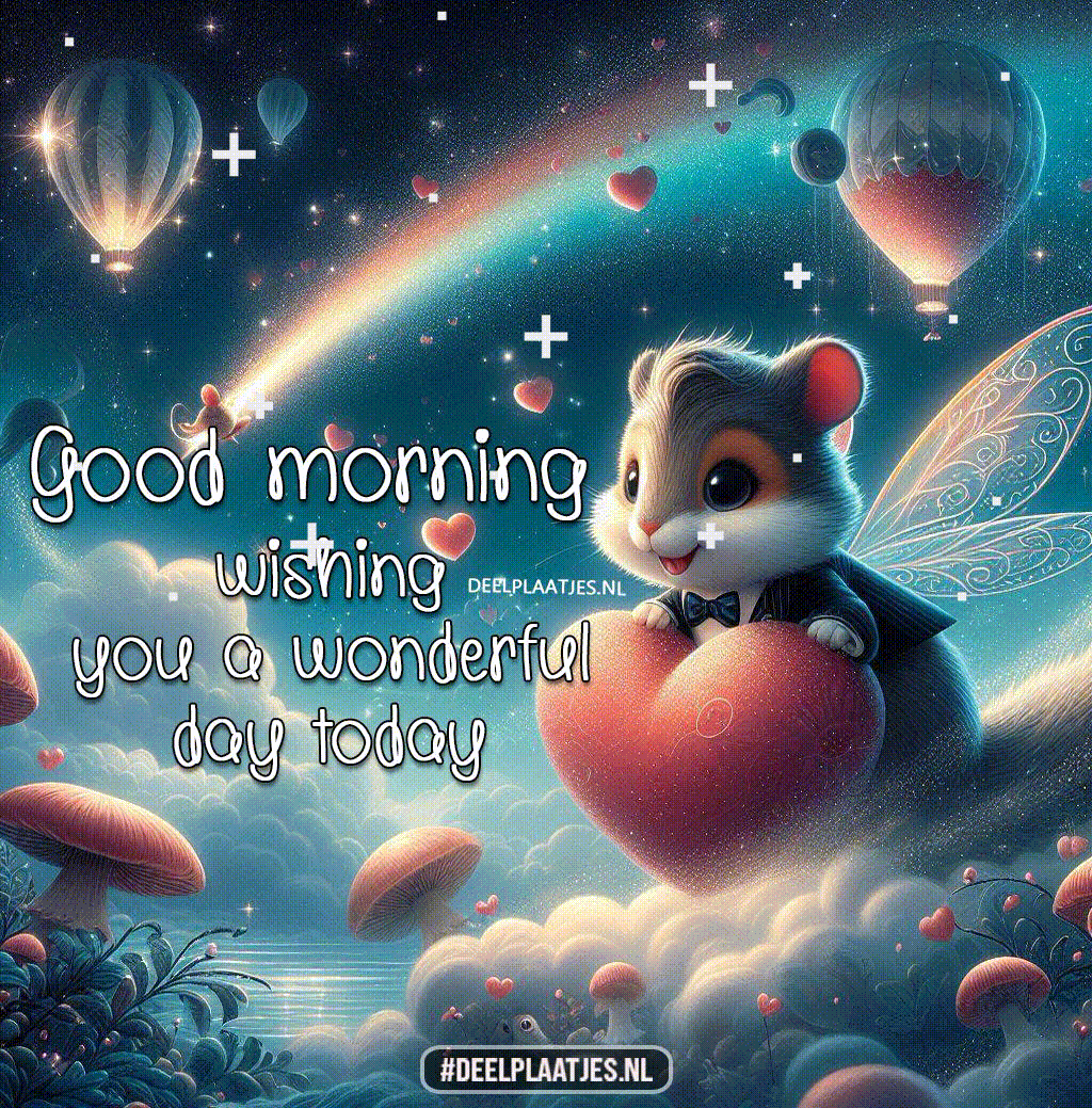 Gifplaatje Good morning wishing you a wonderful day today - plaatjes ...