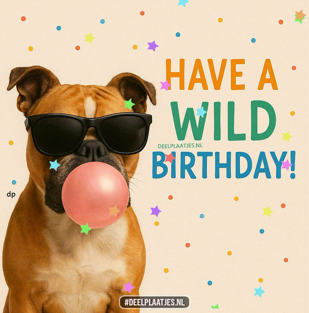GIF image Have a wild birthday! - Share via WhatsApp