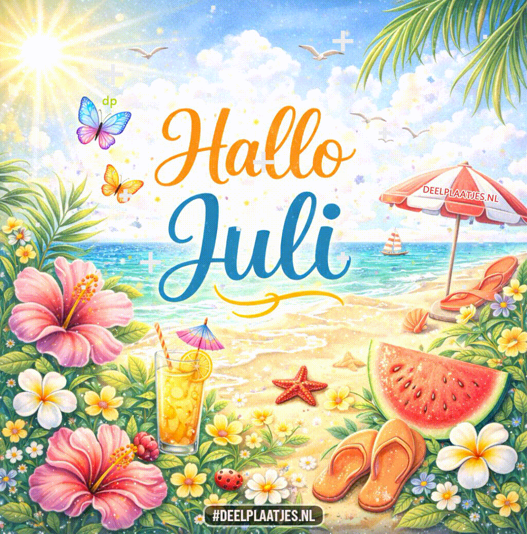 Hello July Gif