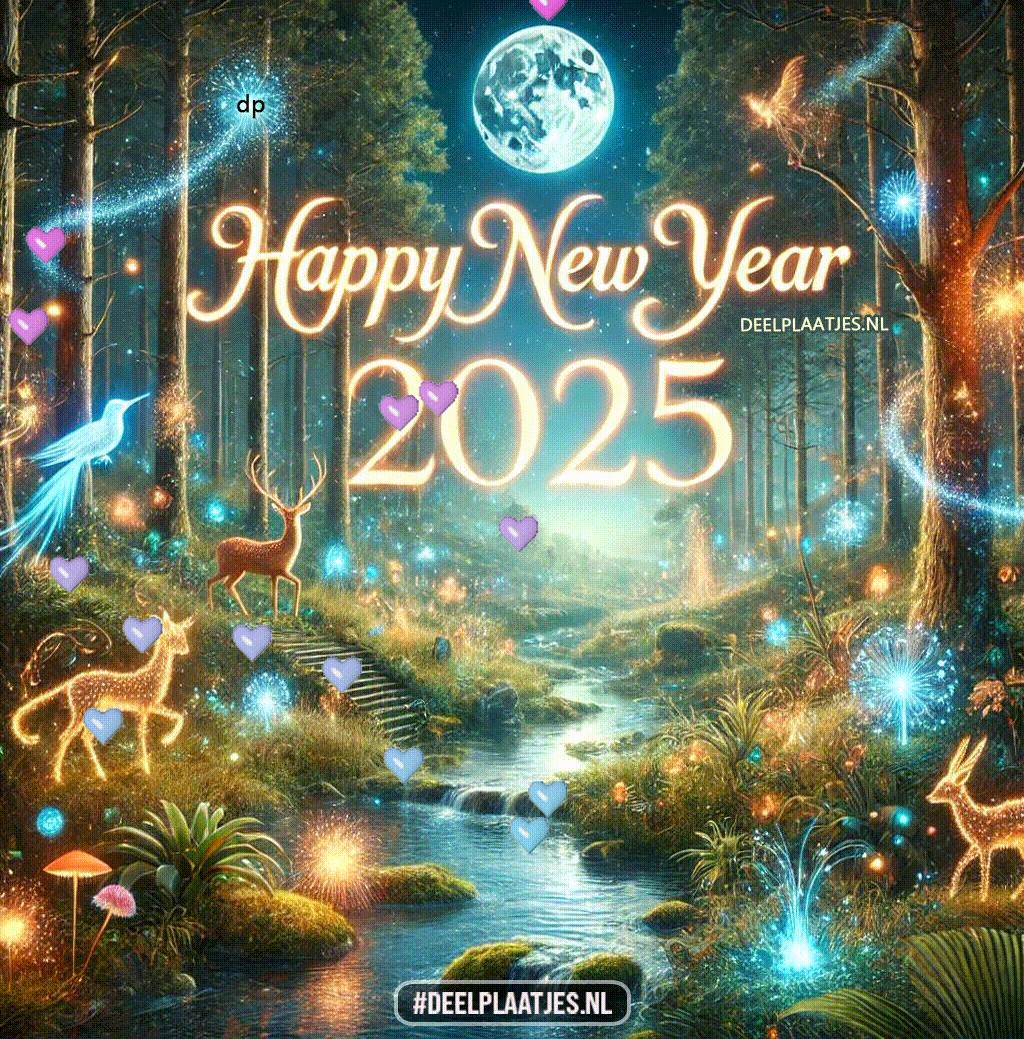 Gifplaatje Happy new year 2025 - plaatjes delen met WhatsApp of social ...