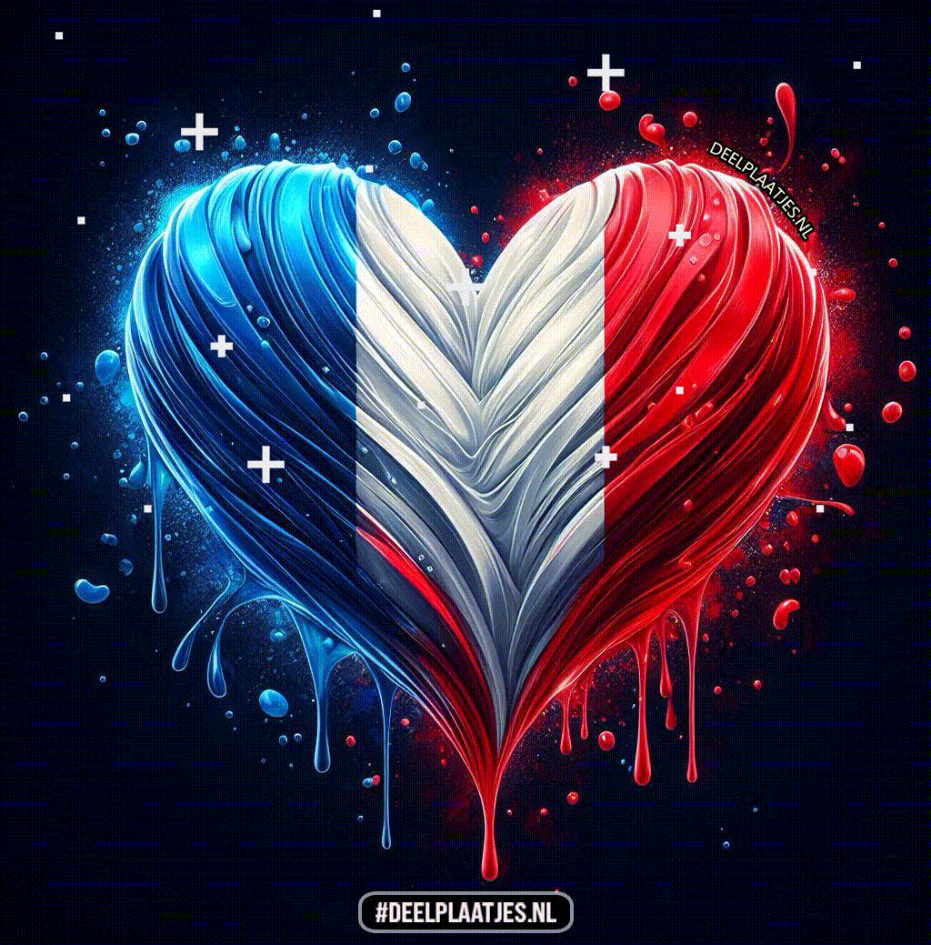 GIF image Heart-shaped french flag - share pictures via WhatsApp or ...