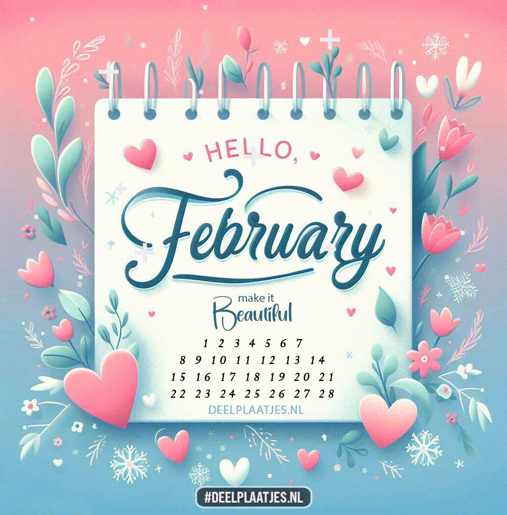 Gratis gifplaatje Hello february - plaatjes delen met Whatsapp of ...