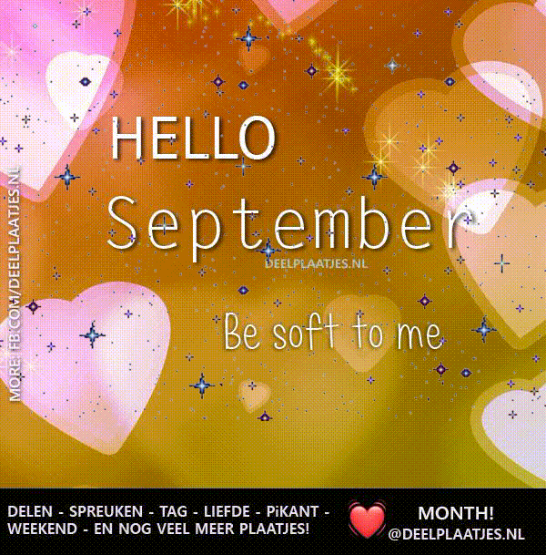 GIF image Hello september - share pictures via WhatsApp or social media
