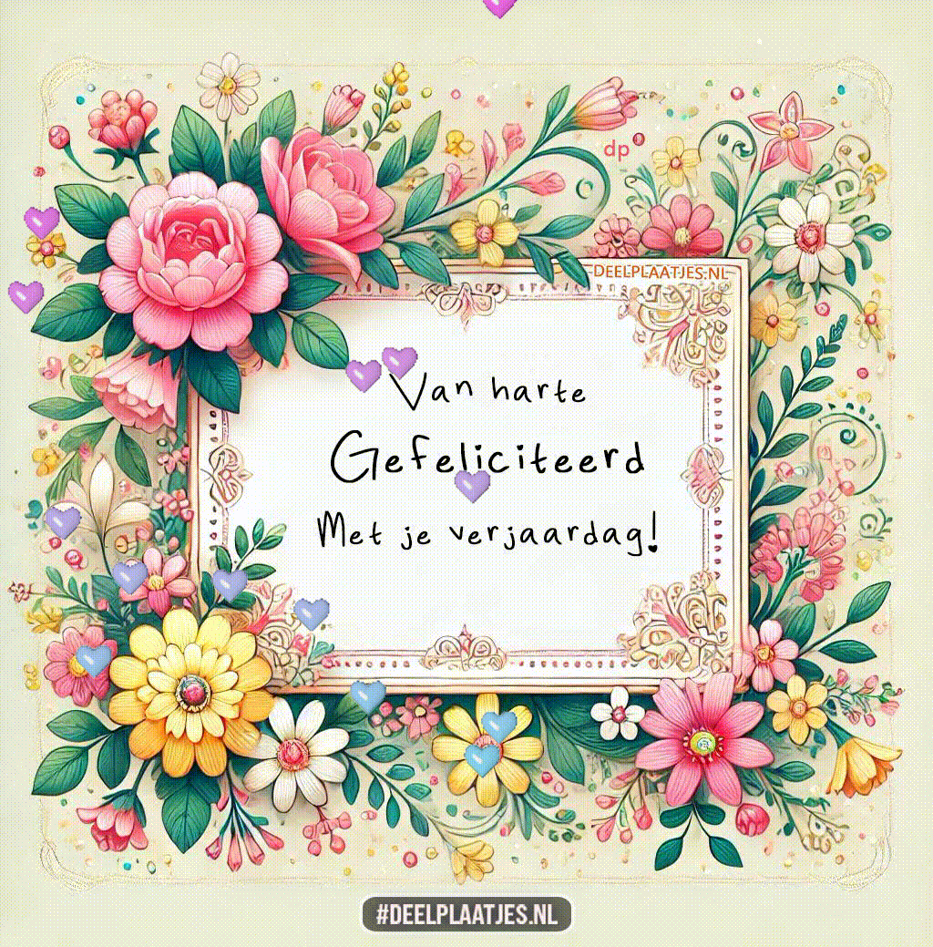 Gifplaatje Hoera, gefeliciteerd met je verjaardag! - plaatjes delen met ...