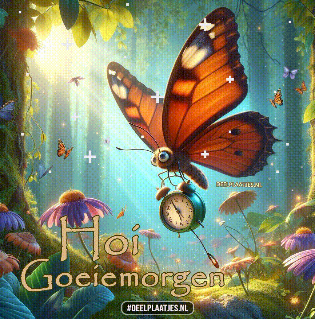 Gifplaatje Hoi goedemorgen - plaatjes delen met Whatsapp of social media