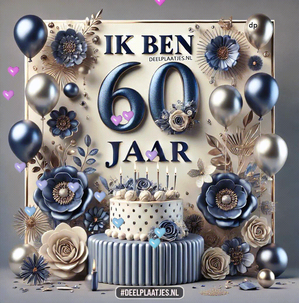 Gifplaatje Ik ben 60 jaar een prachtige mijlpaal vol herinneringen ...