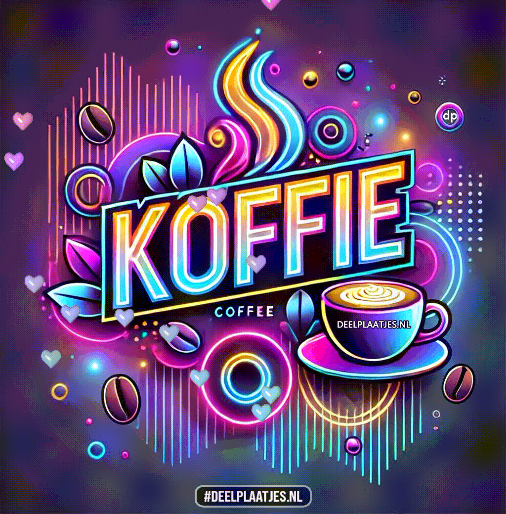 Gifplaatje Koffie de brandstof voor een goede start van de dag ...