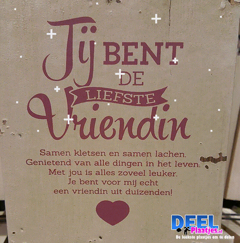 Gifplaatje Mijn liefste vriendin - plaatjes delen met WhatsApp of social media