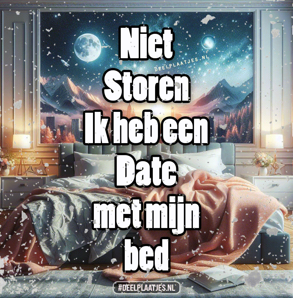 Gifplaatje Niet storen - plaatjes delen met WhatsApp of social media