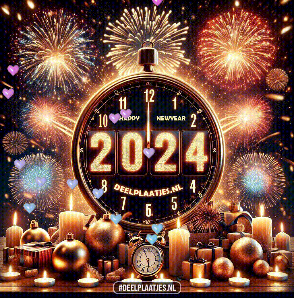 GIF image New year 2024 - share pictures via WhatsApp or social media