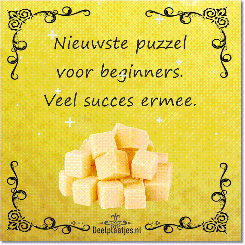 Gifplaatje Nieuwste puzzel - plaatjes delen met Whatsapp of social media