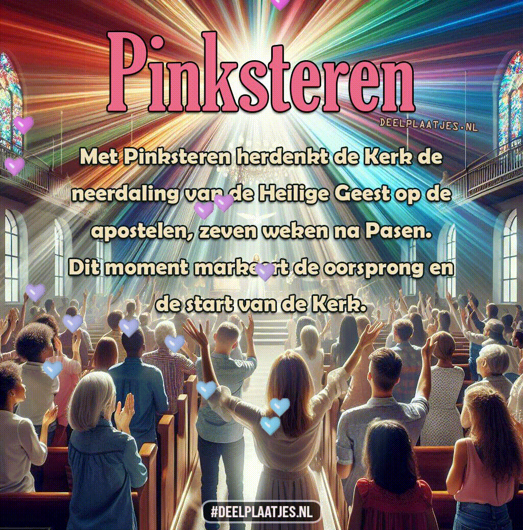 Gifplaatje Pinksteren - plaatjes delen met Whatsapp of social media