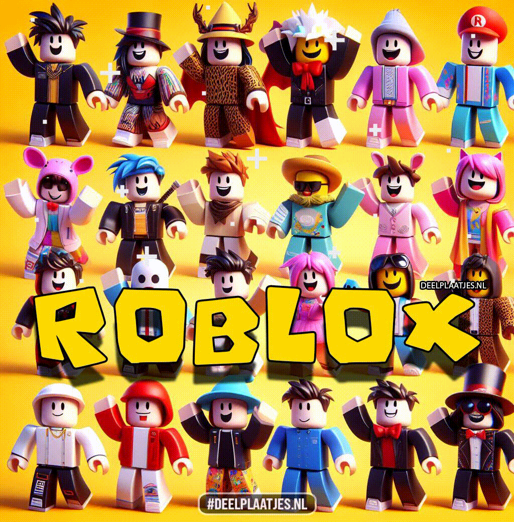 Gifplaatje Roblox character - plaatjes delen met WhatsApp of social media