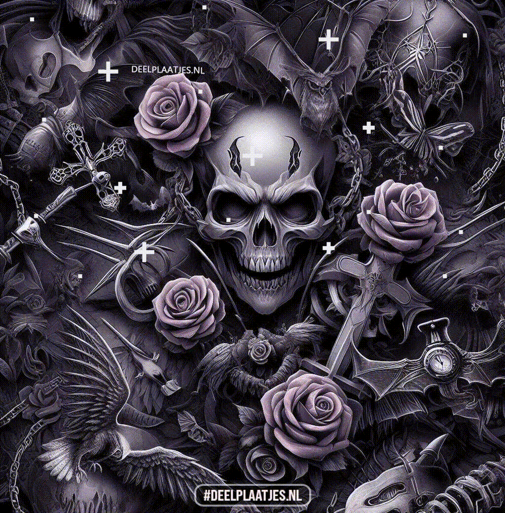 Gifplaatje Scary roses - plaatjes delen met Whatsapp of social media