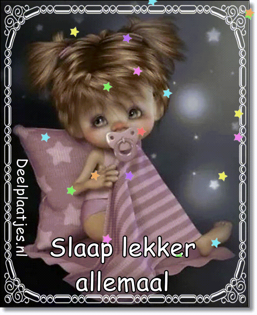 Gifplaatje Slaap lekker - plaatjes delen met WhatsApp of social media