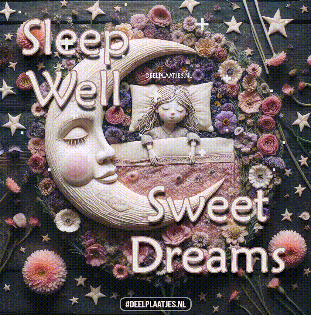 Gifplaatje Sleep well - plaatjes delen met Whatsapp of social media