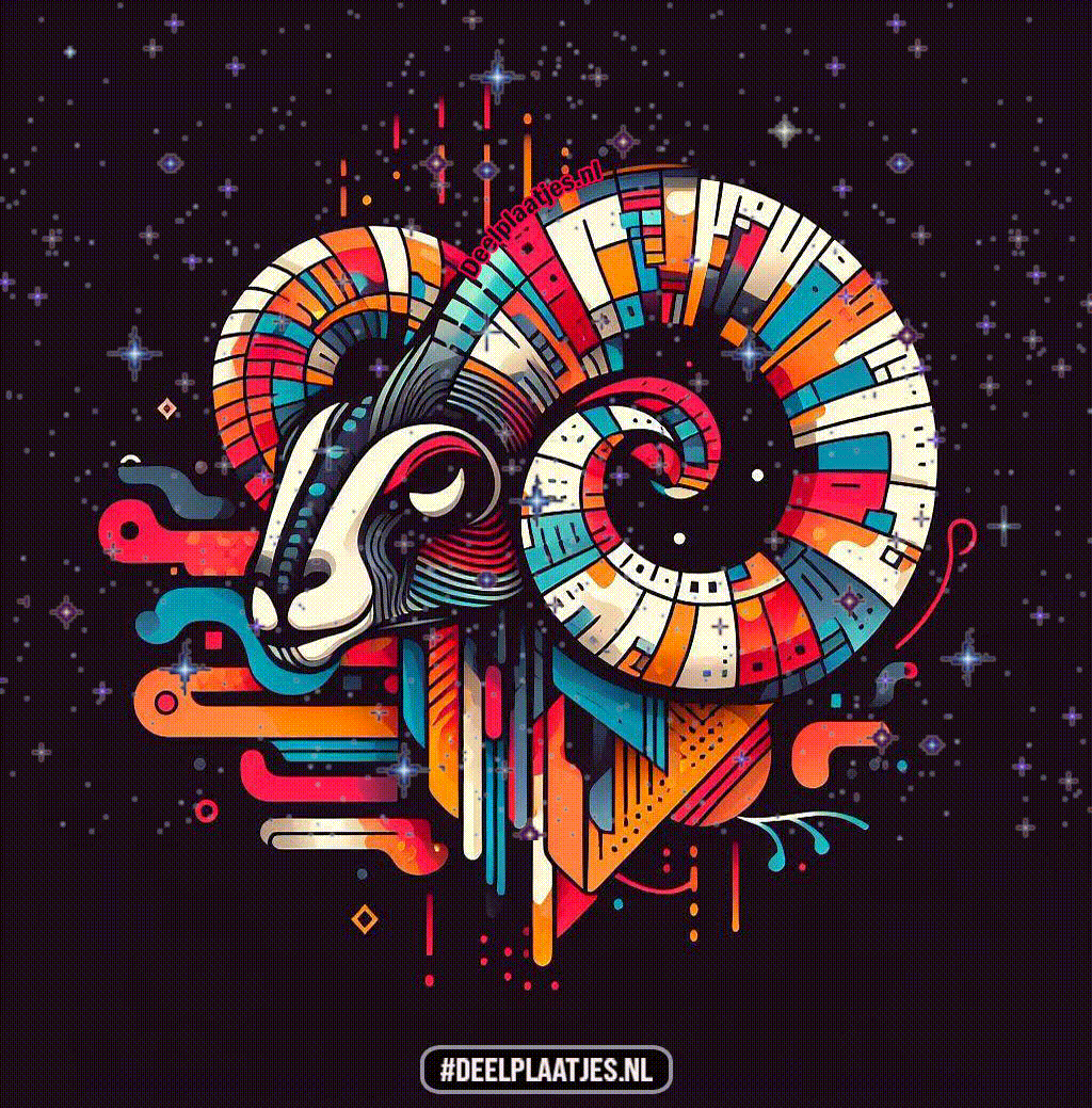 Gifplaatje Steenbok sterrenbeeld 1 - plaatjes delen met WhatsApp of ...